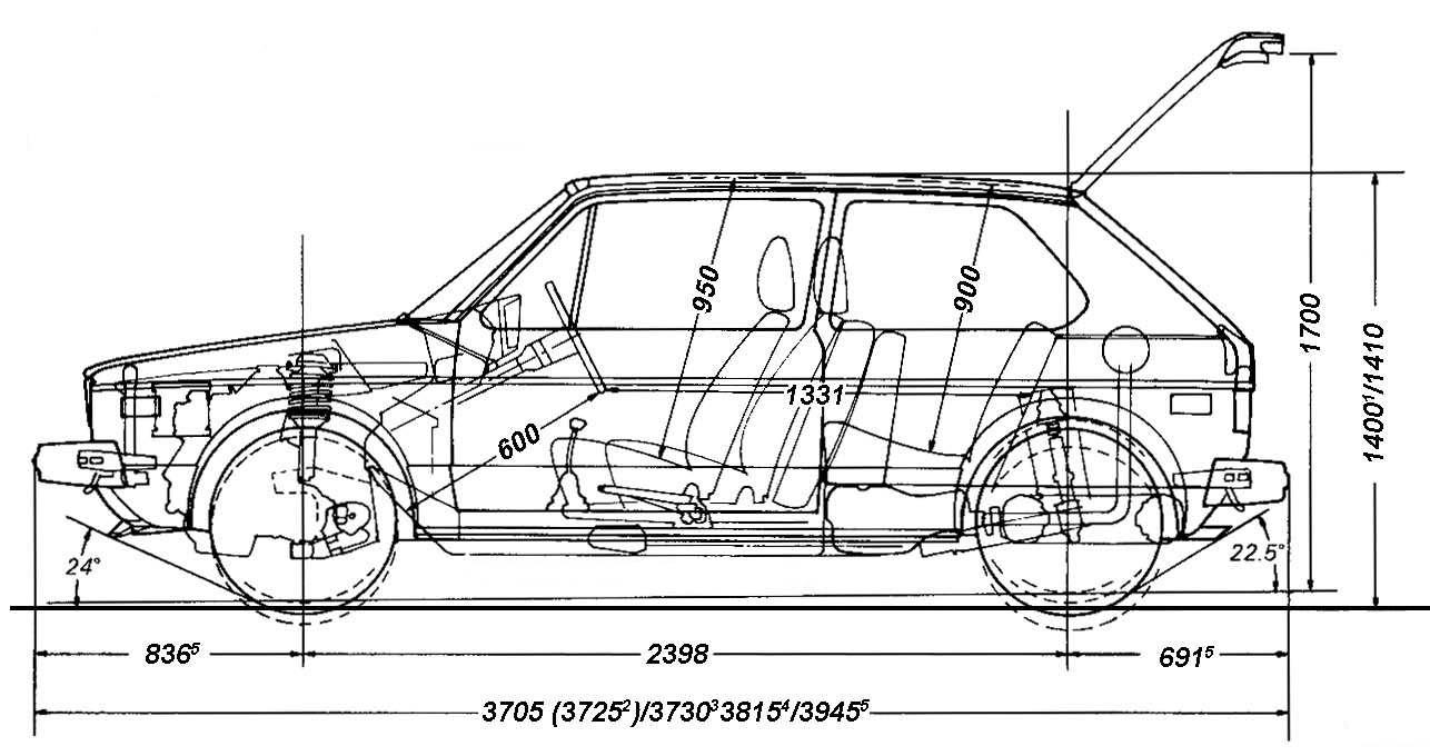 VW Mk1 Golf Measurments - Cool Air VW